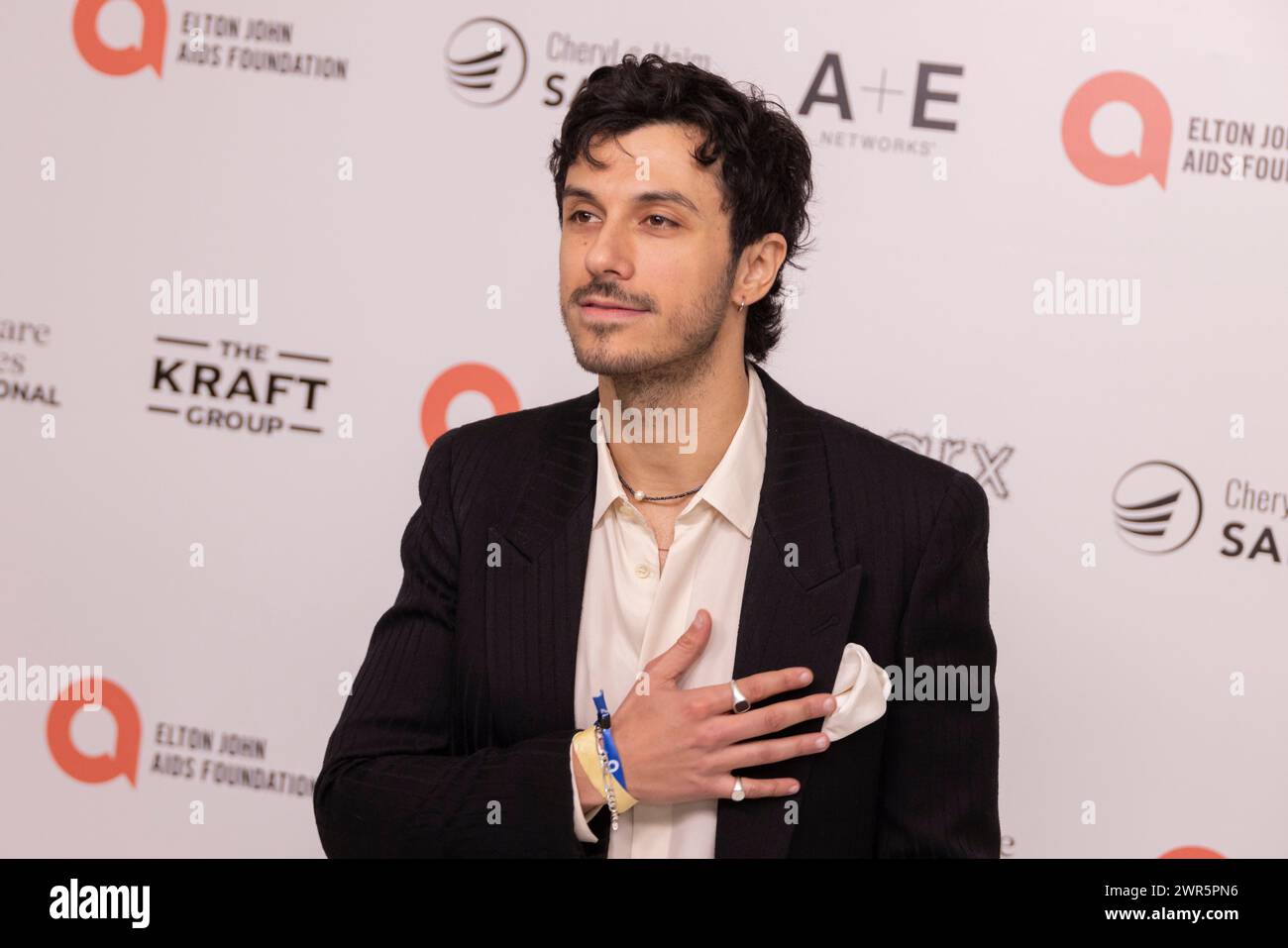 Rafael Cebrian arrives at the 32nd Annual Elton John AIDS a Academy ...