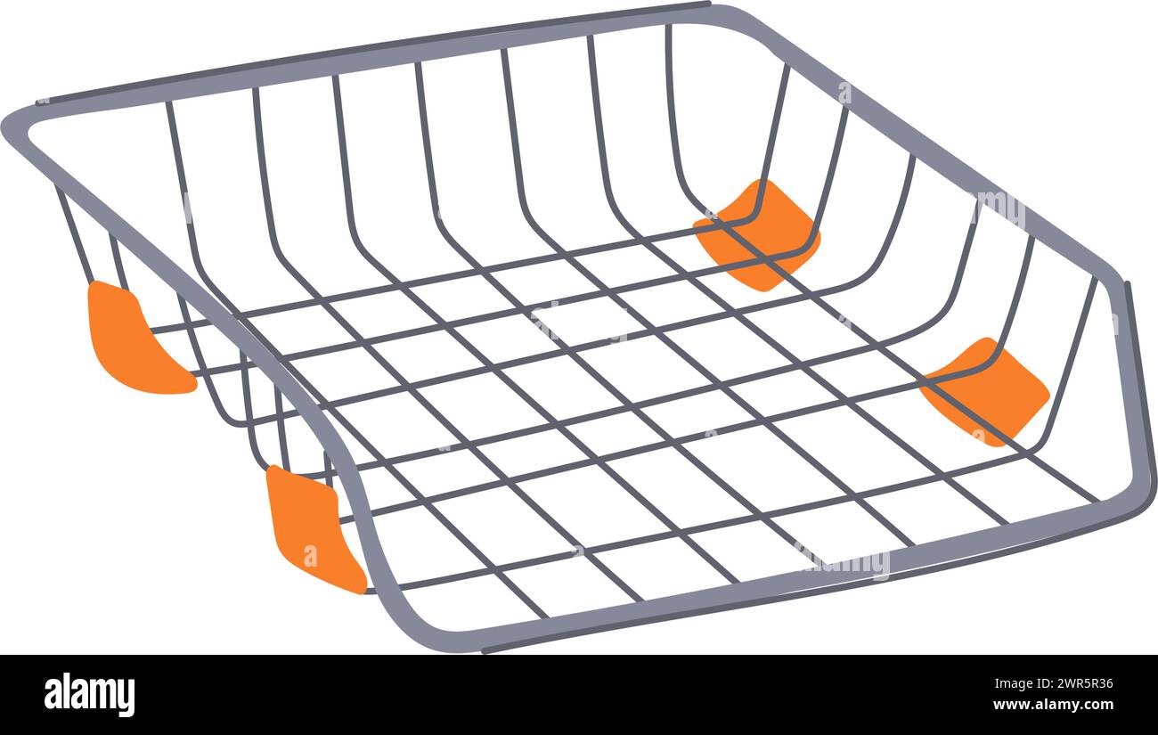 office desk tray cartoon vector illustration Stock Vector Image & Art ...