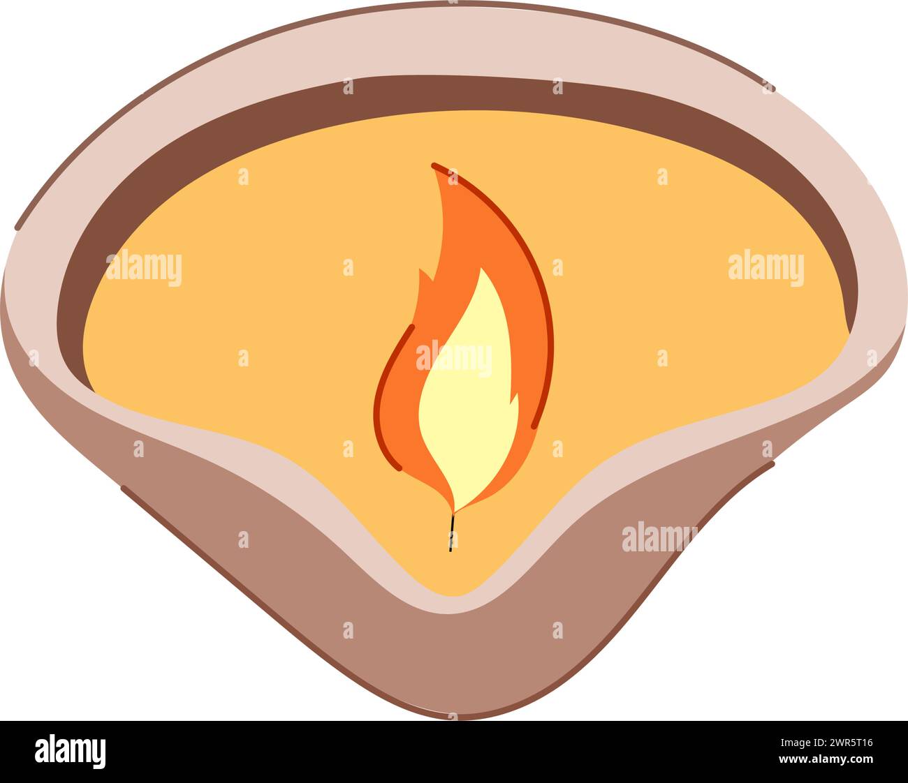 gold diwali lamp cartoon vector illustration Stock Vector Image & Art ...