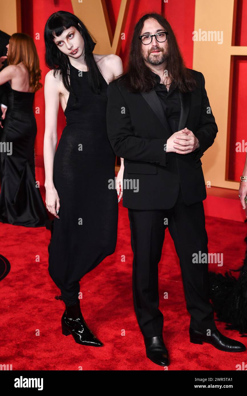 Charlotte Kemp Muhl and Sean Lennon walking on the red carpet at the ...