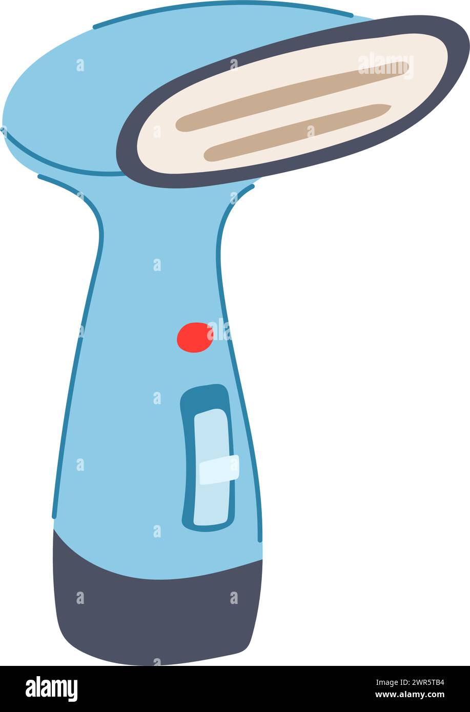 iron garment steamer cartoon vector illustration Stock Vector Image ...