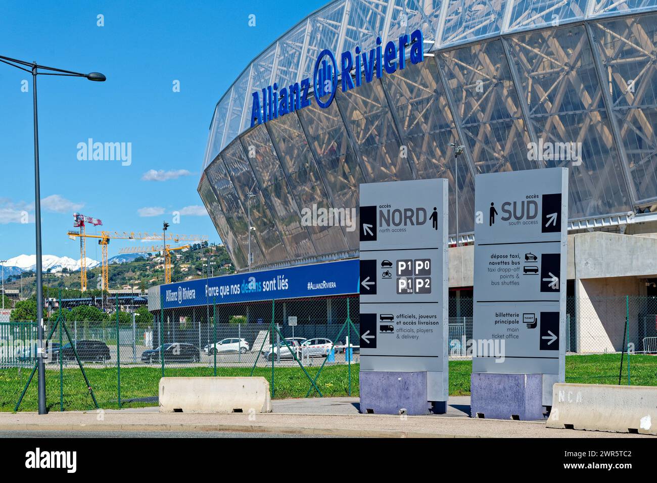 Multi-function arena Allianz Rivera in Nice, in the Var department ...