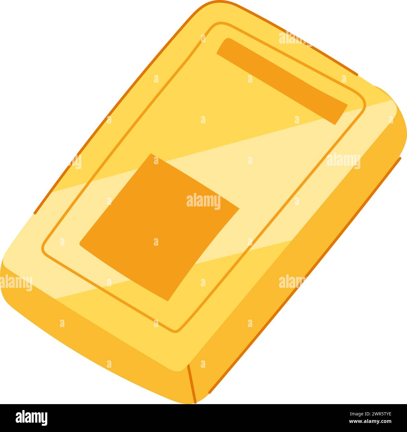 object gold bar cartoon vector illustration Stock Vector Image & Art ...