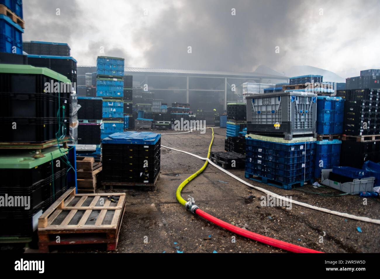 Frenstat Pod Radhostem, Czech Republic. 11th Mar, 2024. Firefighters ...