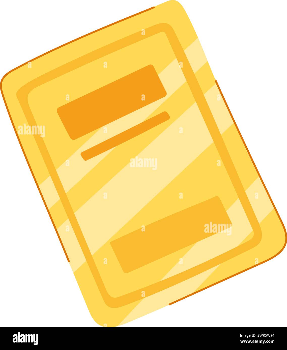 flying gold bar cartoon vector illustration Stock Vector Image & Art ...