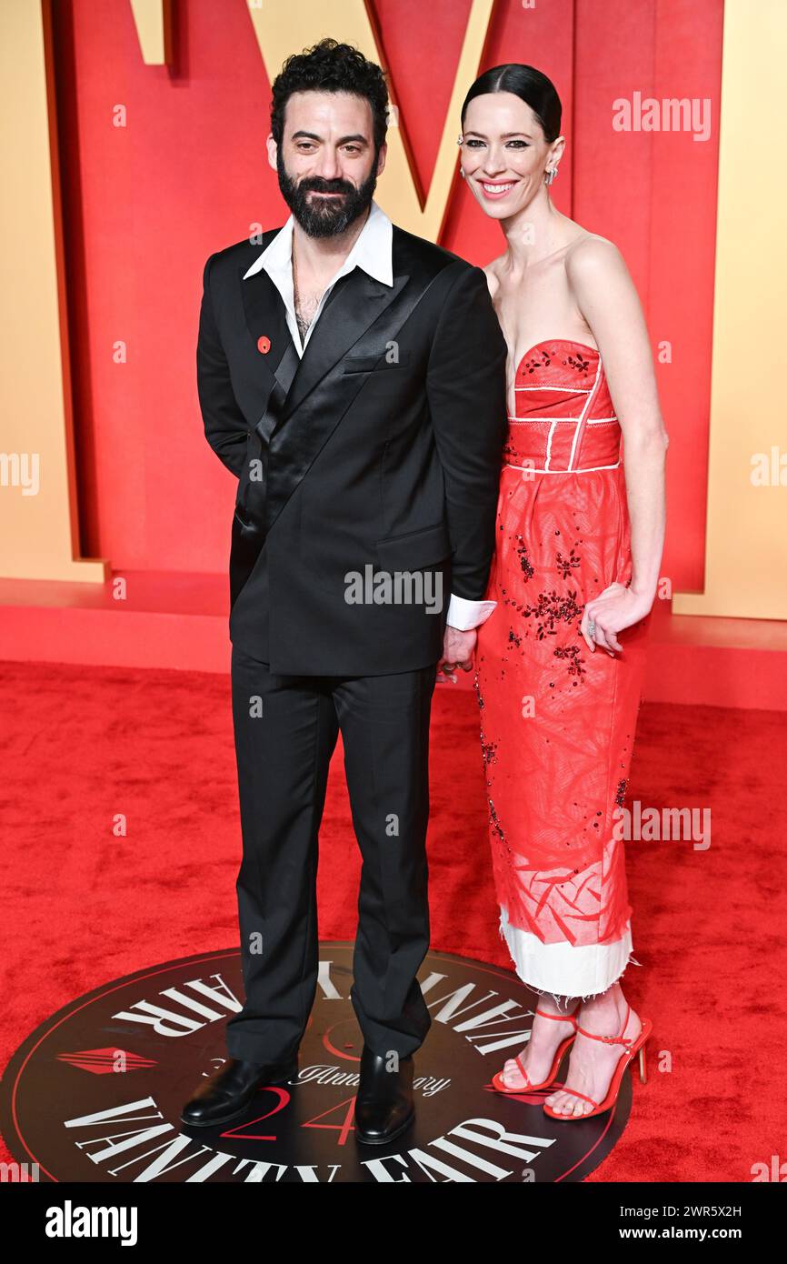 Los Angeles, USA. March 10th, 2024. Morgan Spector and Rebecca Hall ...