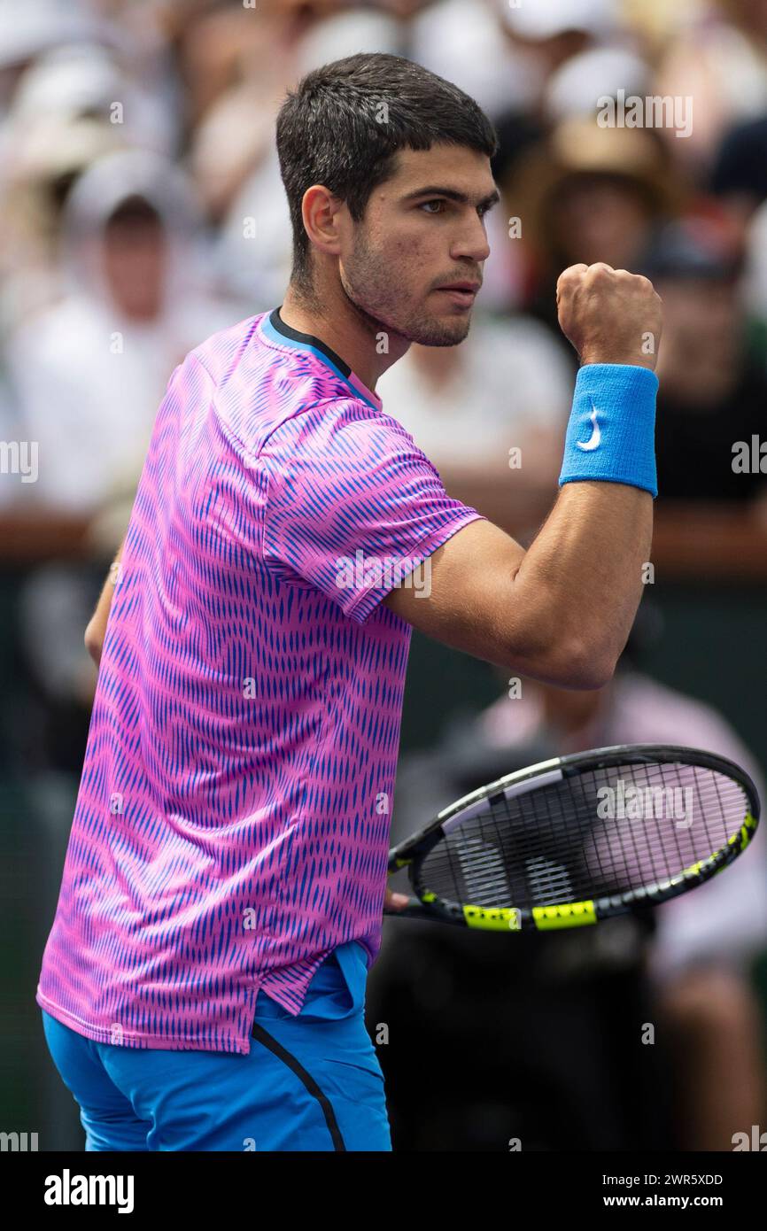 Indian Wells, California, USA. 10th Mar, 2024. Carlos Alcaraz of Spain ...