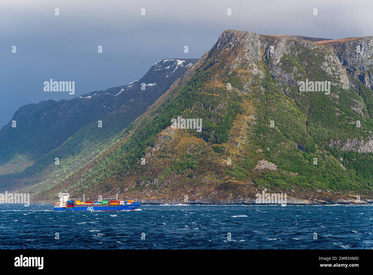 Container Ship NCL AVEROY in Geirangerfjord, ALESUND, Norway, Europe ...