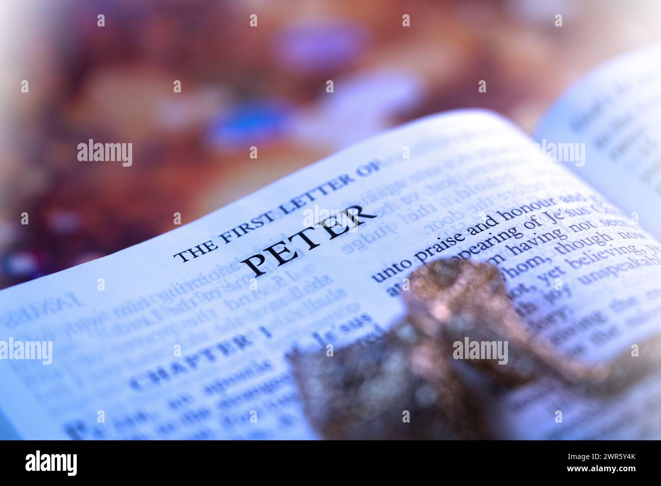 Open Holybile Book Index The first letter of the peter for background ...