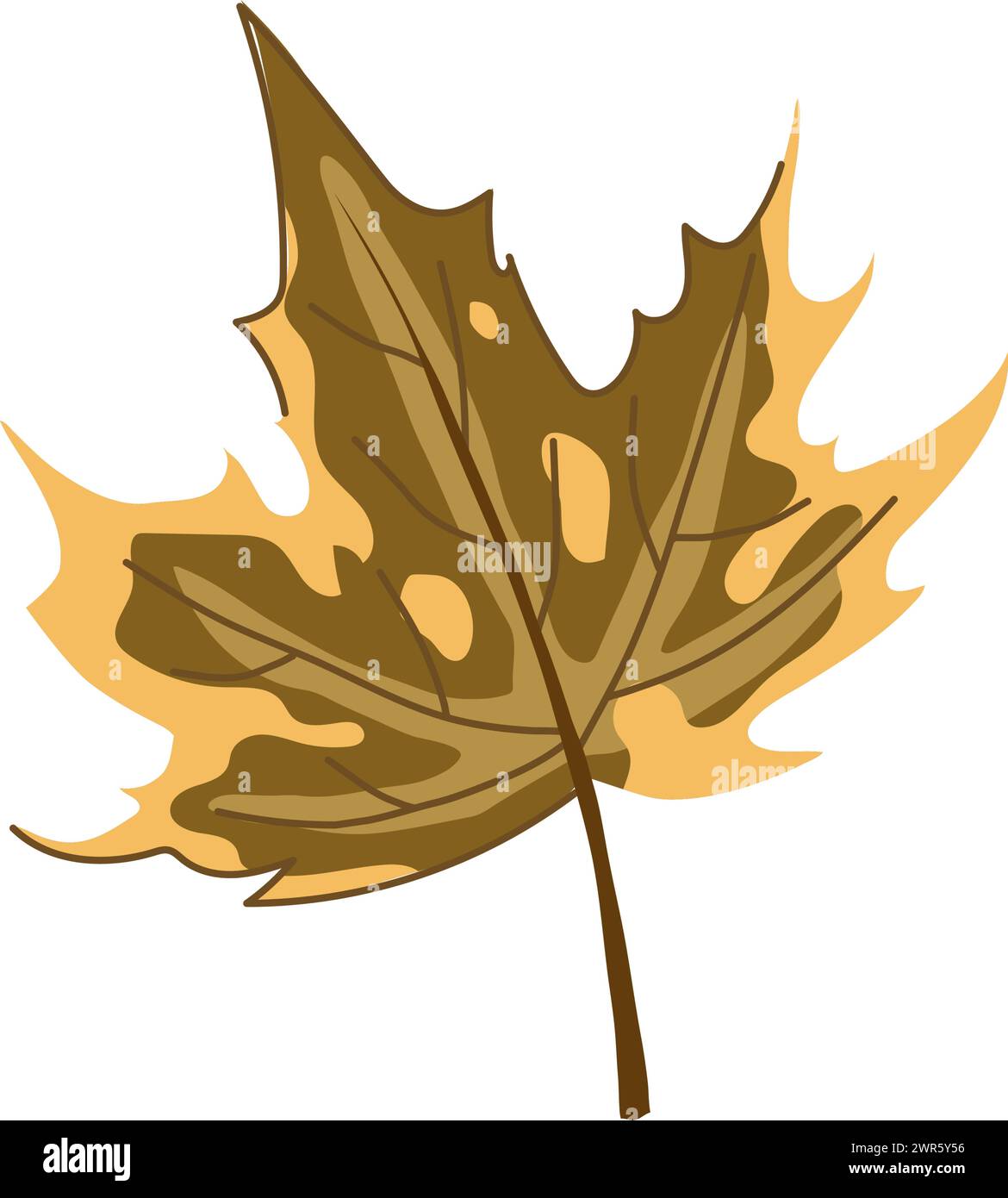 Canadian Maple Leaf Cartoon Vector Illustration Stock Vector Image