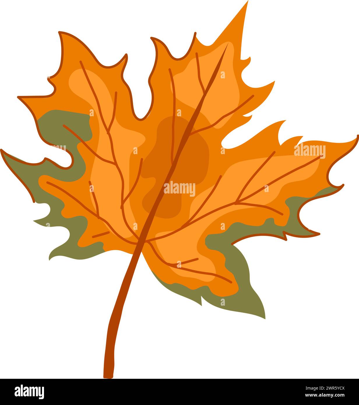 Red Maple Leaf Cartoon Vector Illustration Stock Vector Image And Art Alamy