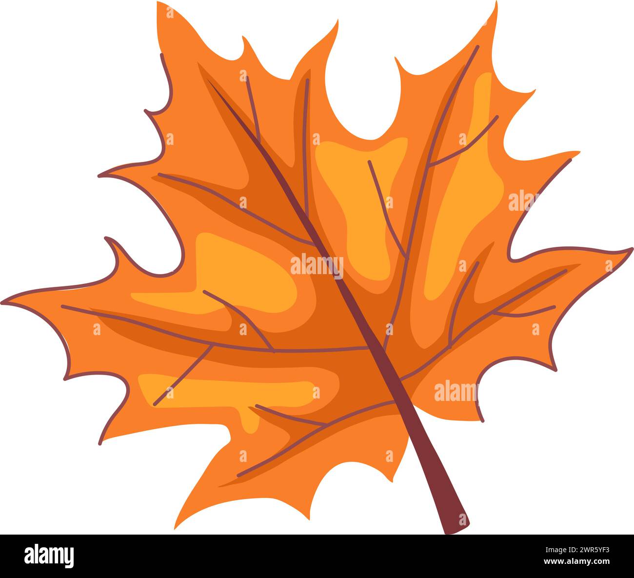 Ground Maple Leaf Cartoon Vector Illustration Stock Vector Image And Art