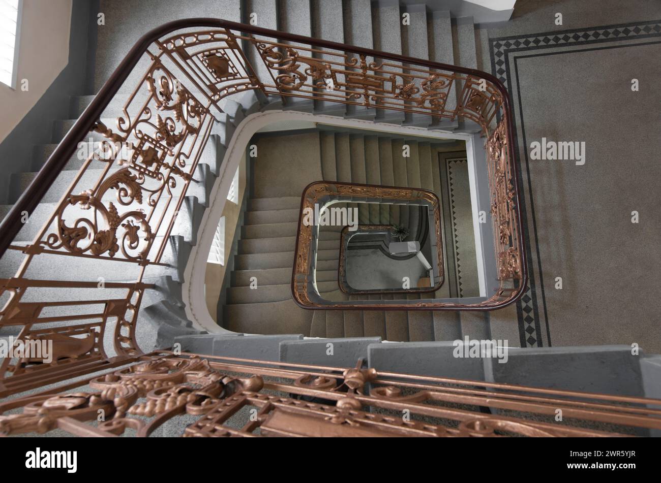 Building of the polish railwaymens association hi-res stock photography ...