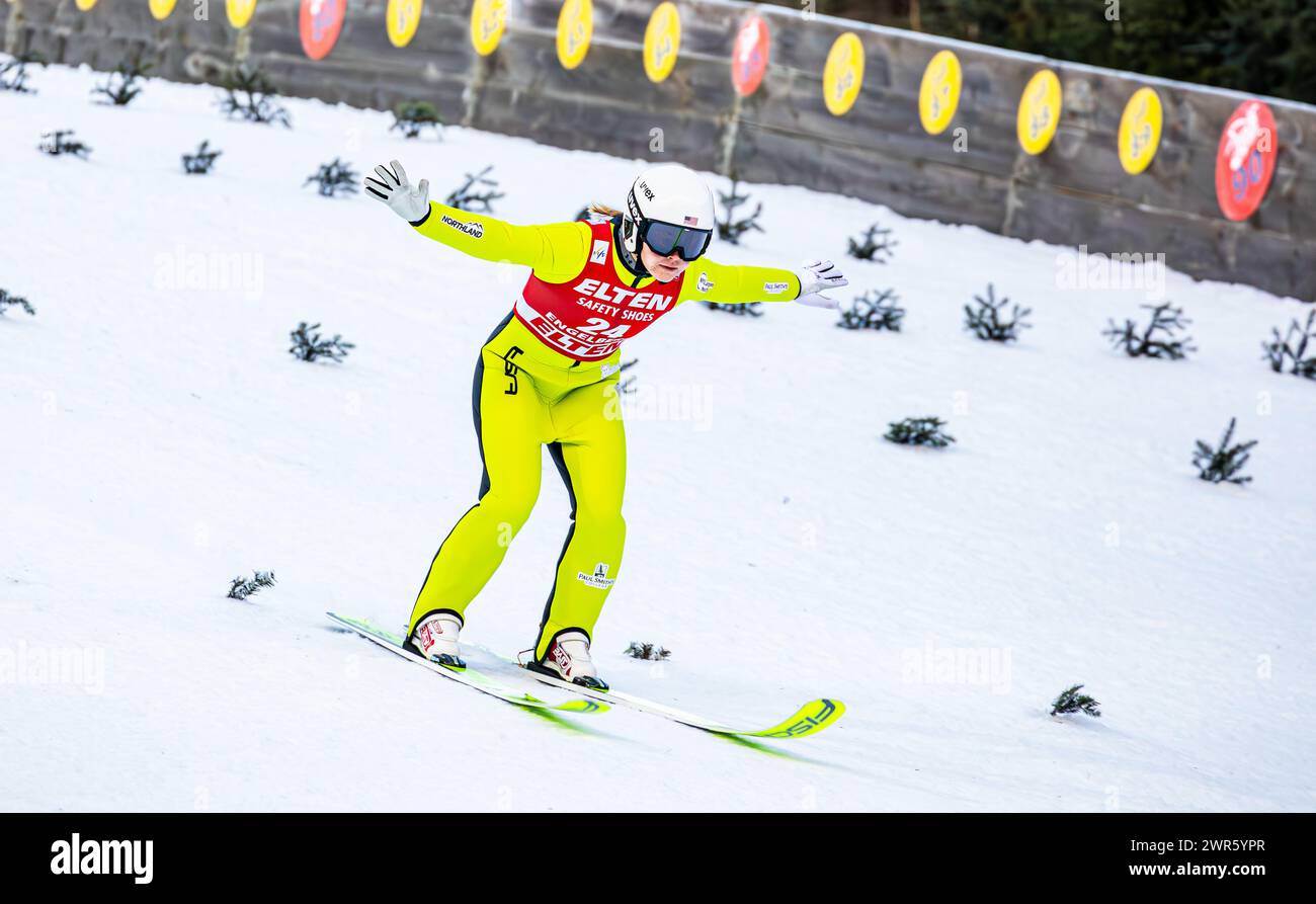 Viessmann Skispringen Weltcup Engelberg, Frauen: Die amerikanische ... Viessmann Skispringen Weltcup Engelberg, Frauen: Die amerikanische ...