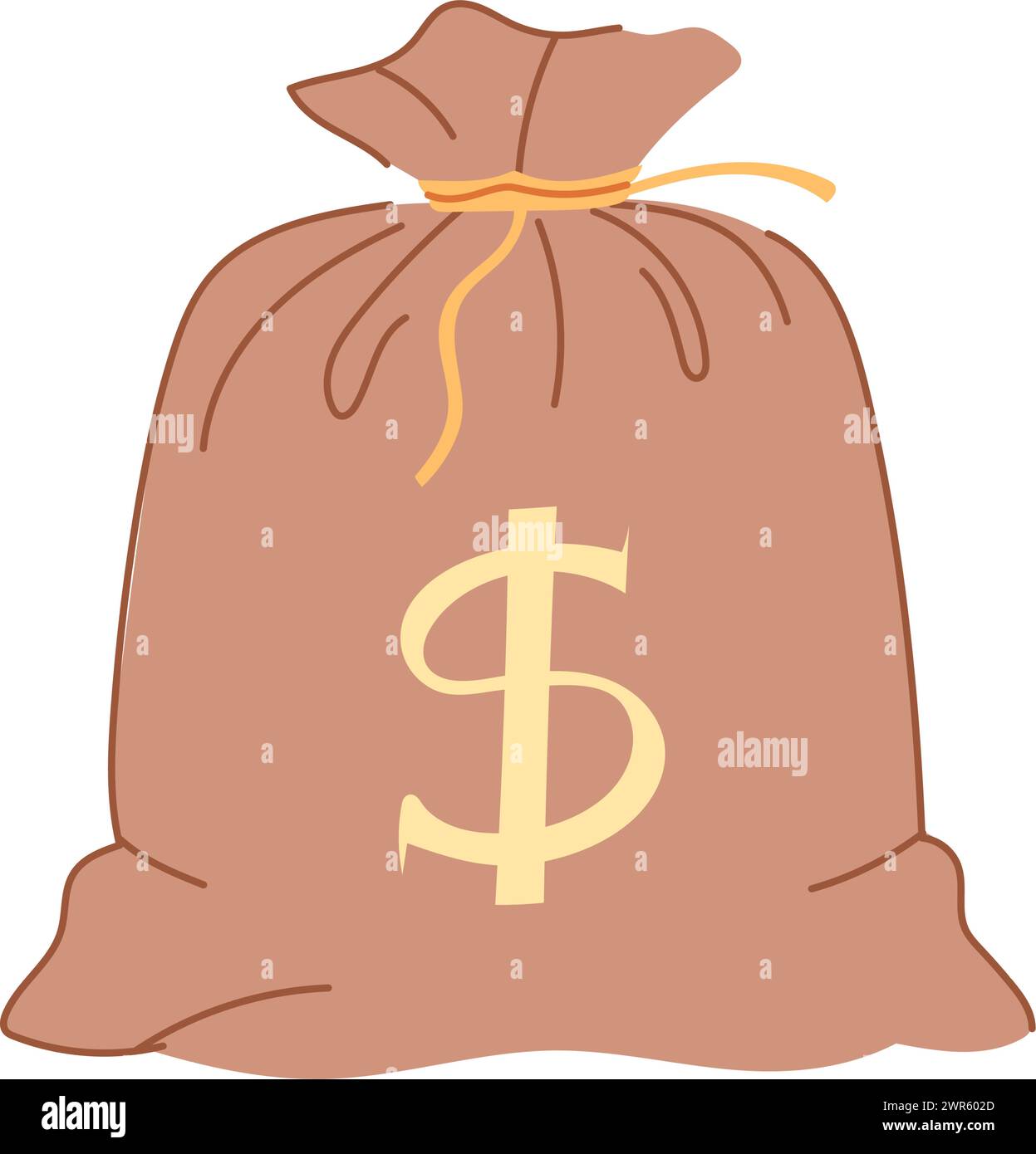 sack money bag cartoon vector illustration Stock Vector Image & Art - Alamy