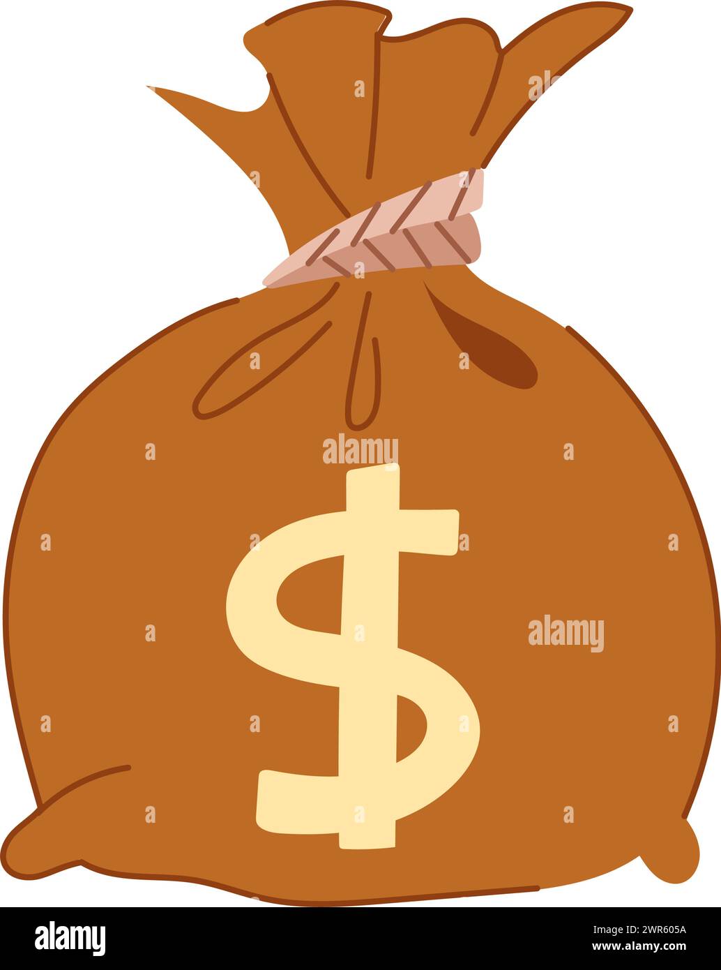 cash money bag cartoon vector illustration Stock Vector Image & Art - Alamy