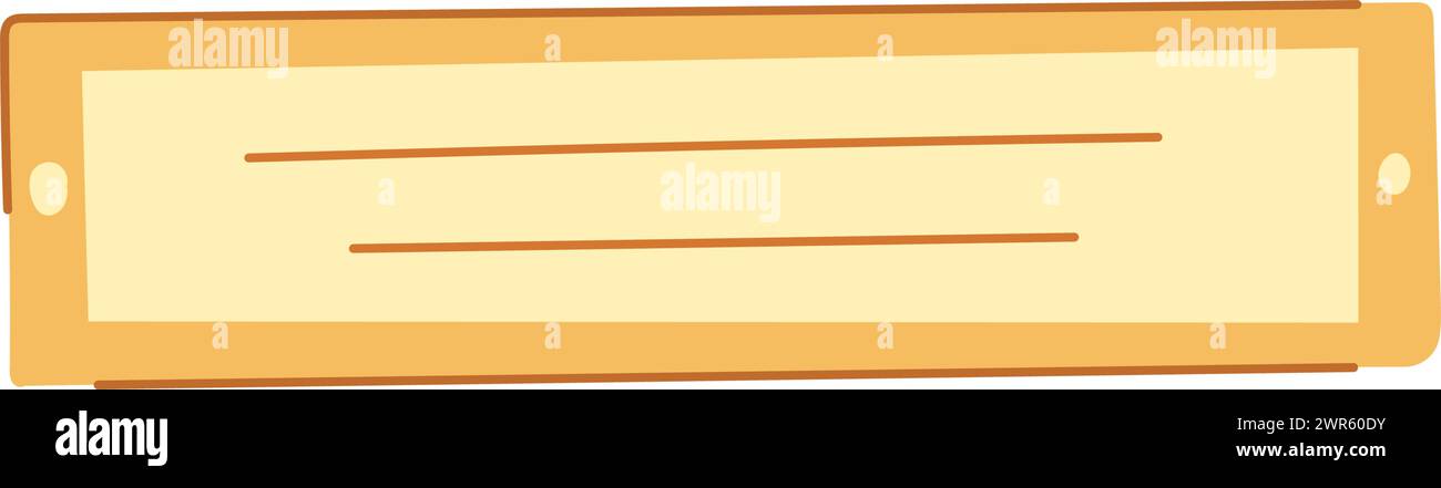 plate nameplate cartoon vector illustration Stock Vector Image & Art ...