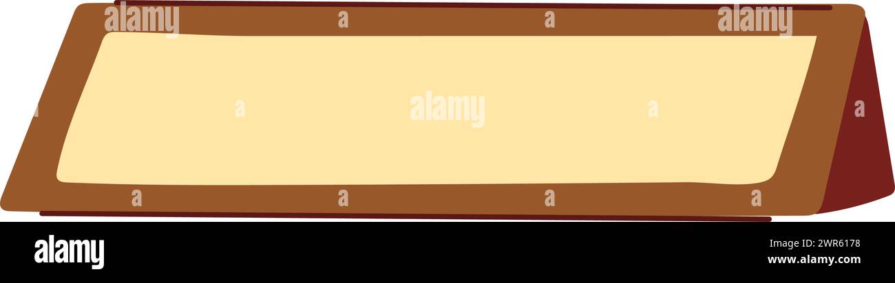table nameplate cartoon vector illustration Stock Vector Image & Art ...
