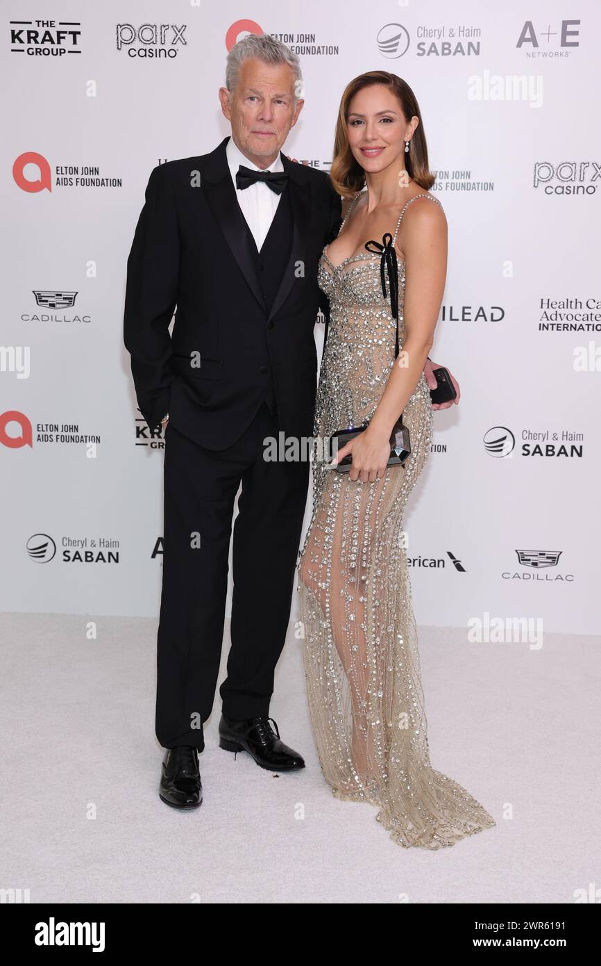 West Hollywood, Ca. 10th Mar, 2024. Katharine McPhee & David Foster at ...