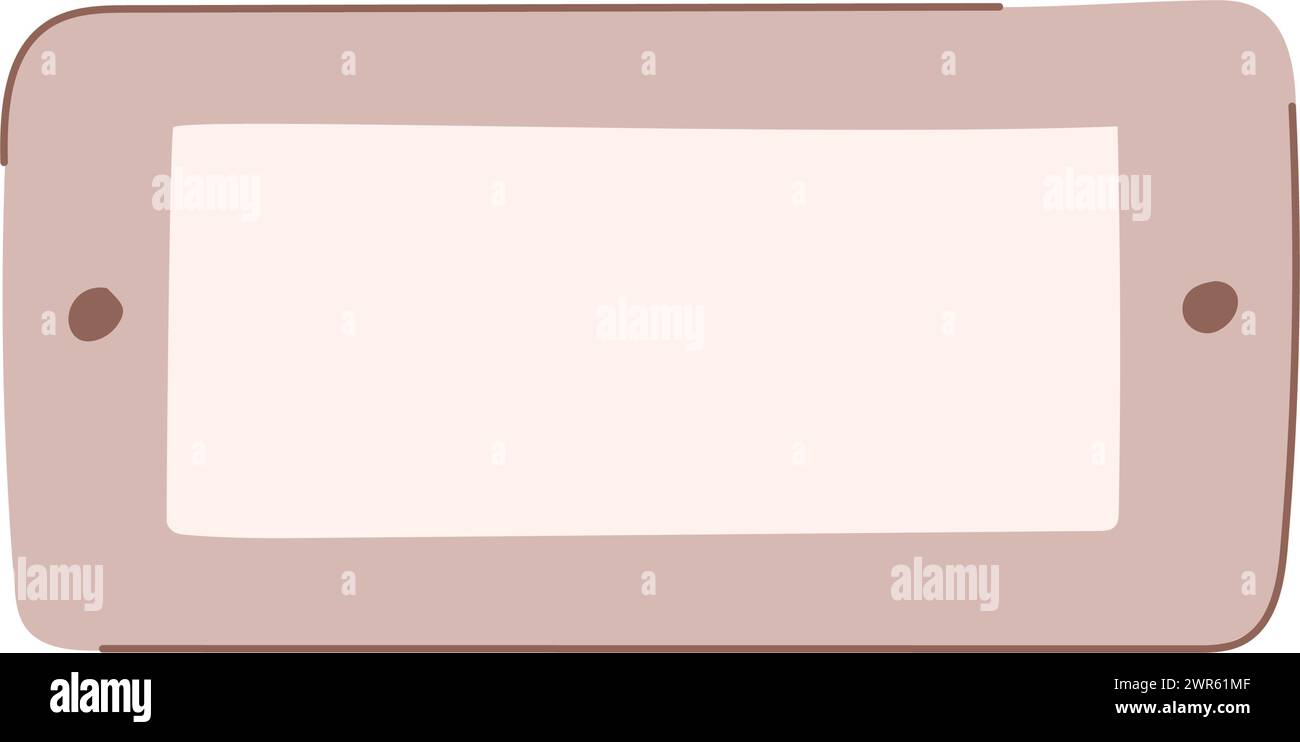 plaque nameplate cartoon vector illustration Stock Vector Image & Art ...