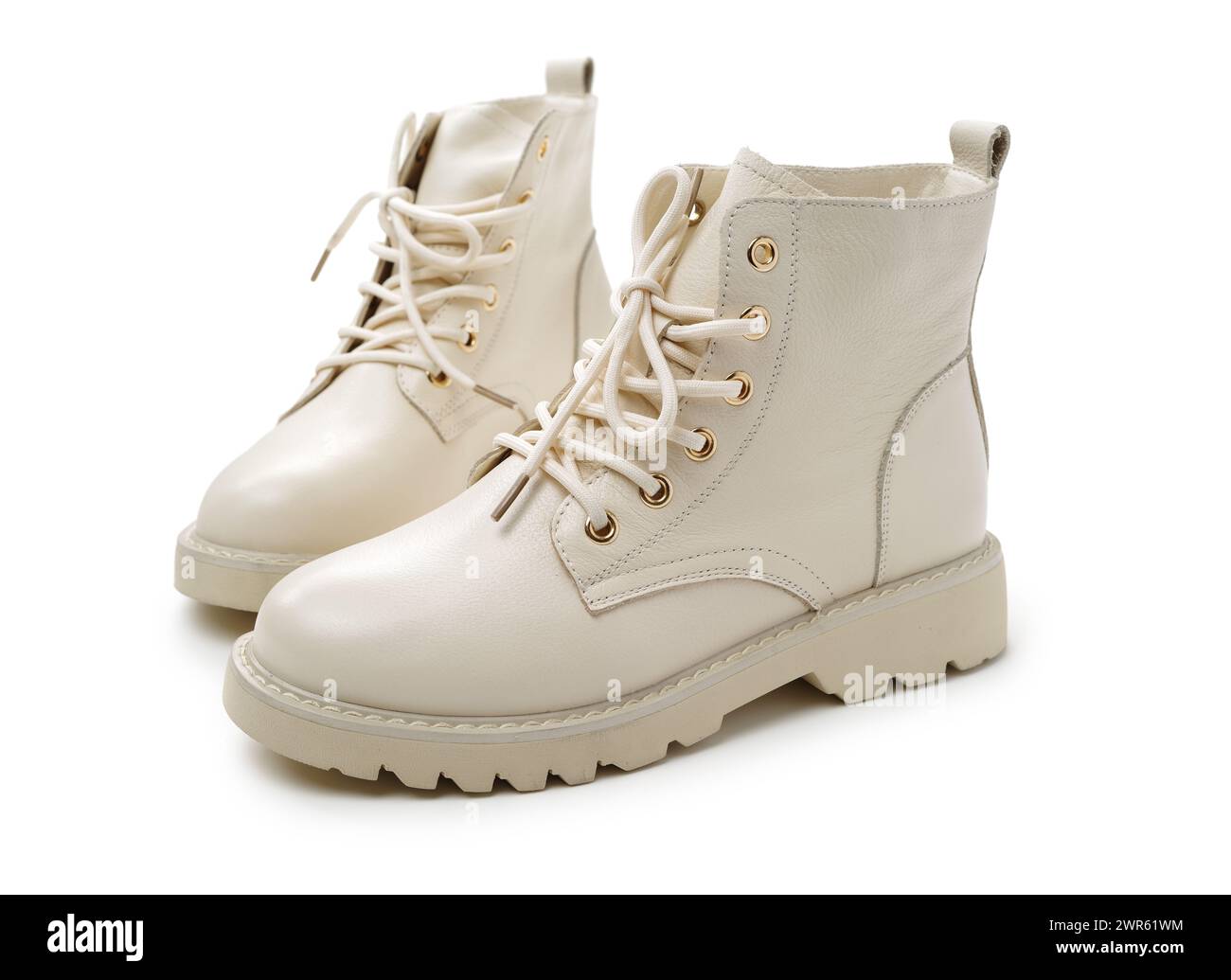 women's boots on white background Stock Photo - Alamy