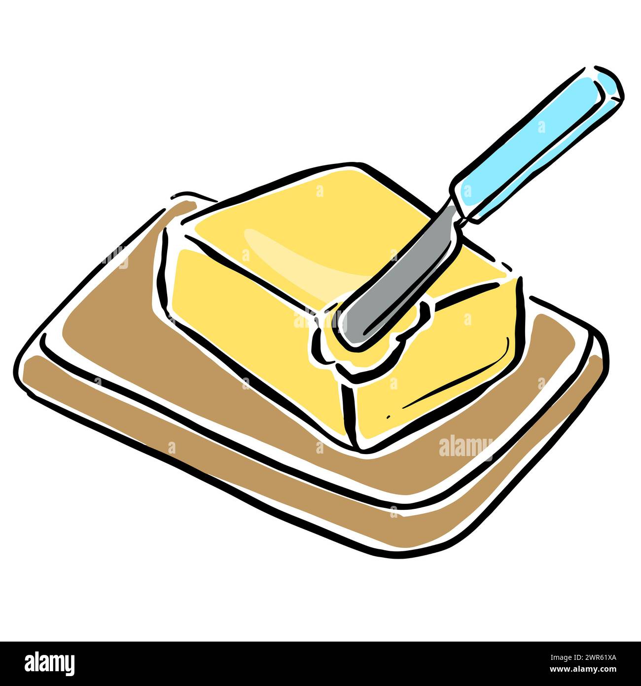 Cartoon Butter Knife