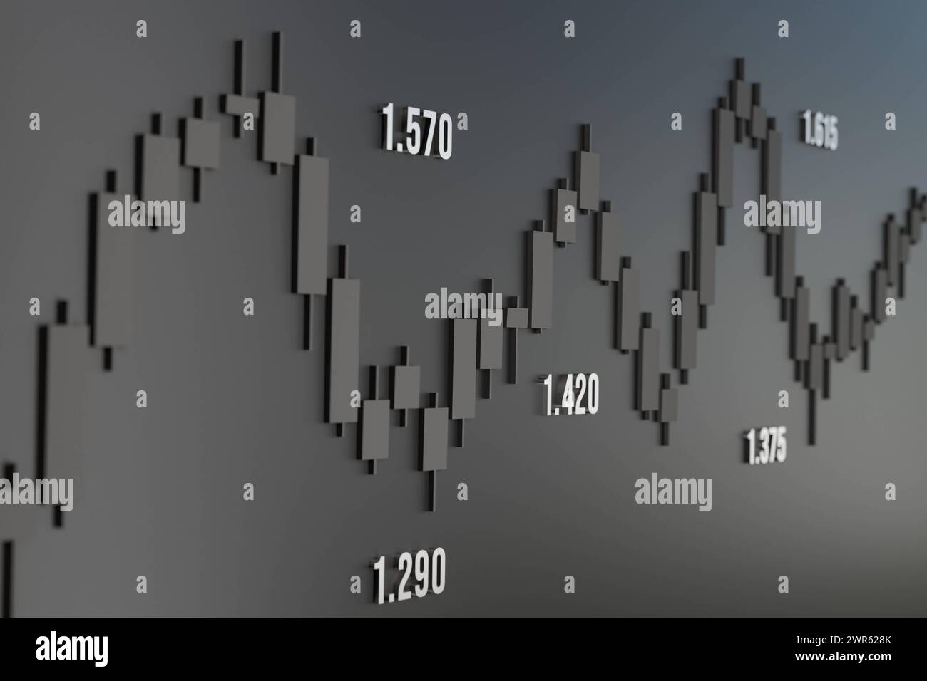 Abstract gray candle stick chart. Abstract gray candle stick chart ...