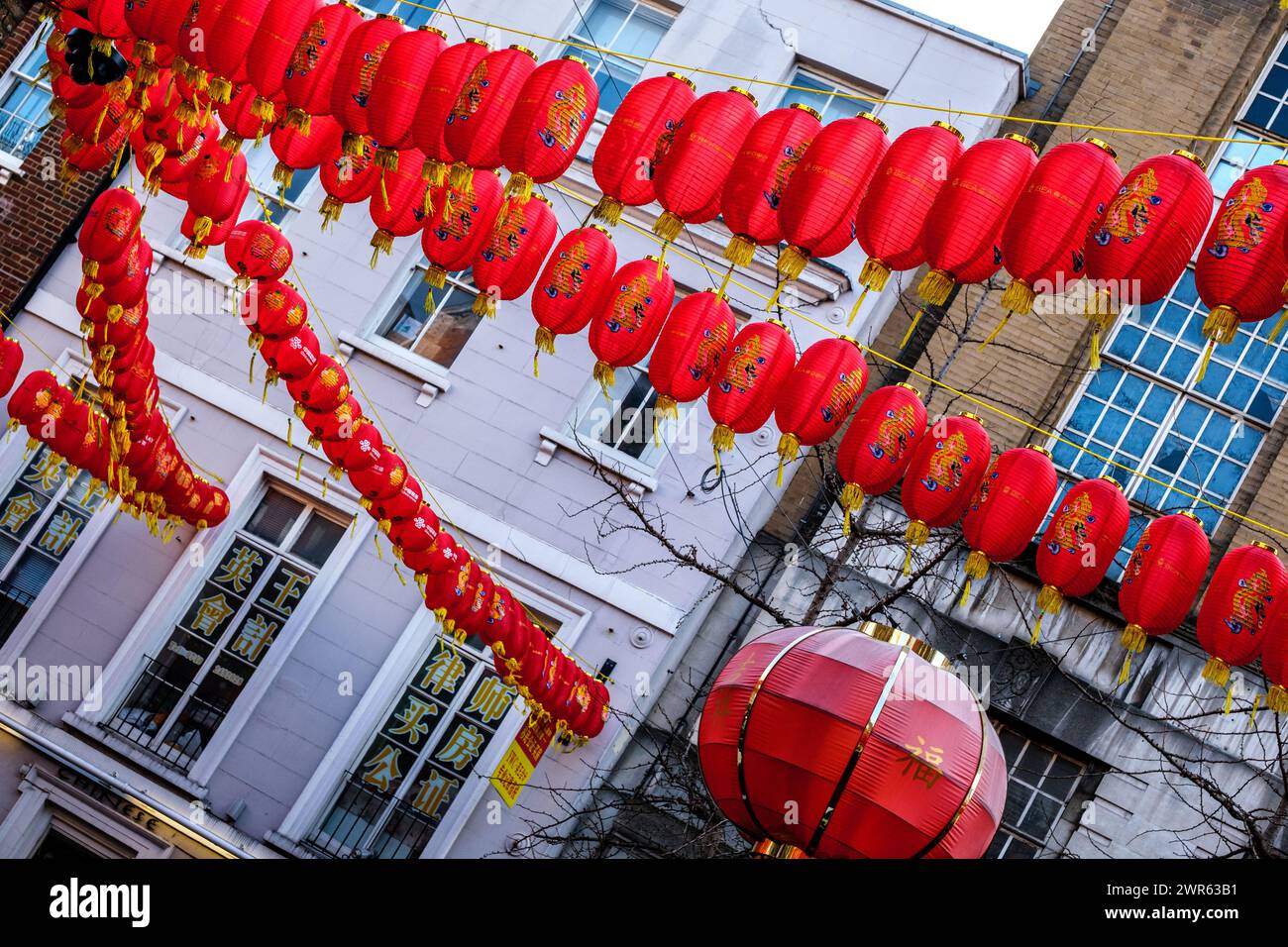 Chinatown, London UK, March 08 2024, Chinatown Soho London Popular Tourist Destination Colourful ...