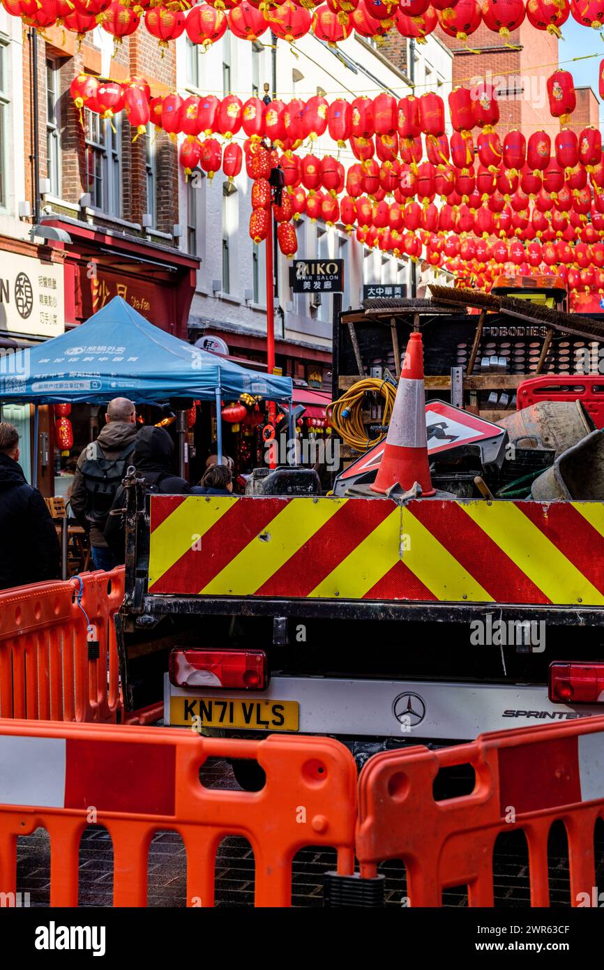 Chinatown, London UK, March 08 2024, Chinatown Soho London Popular Tourist Destination Colourful ...