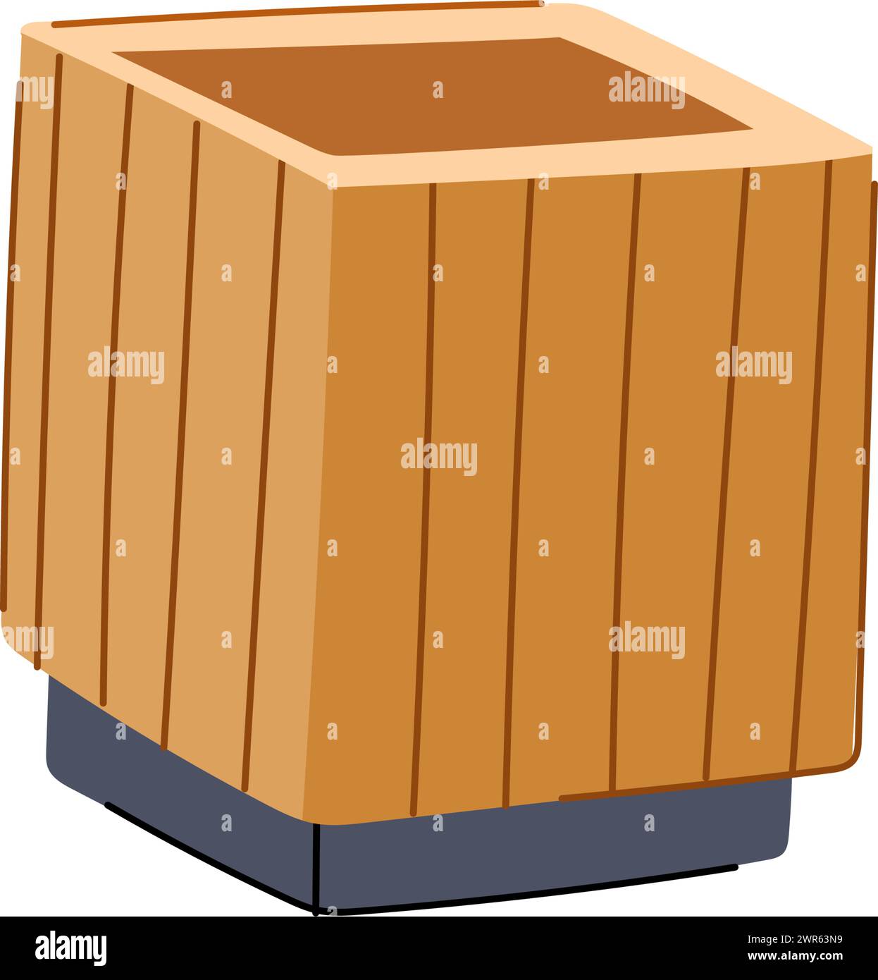 stationary pencil holder cartoon vector illustration Stock Vector Image ...