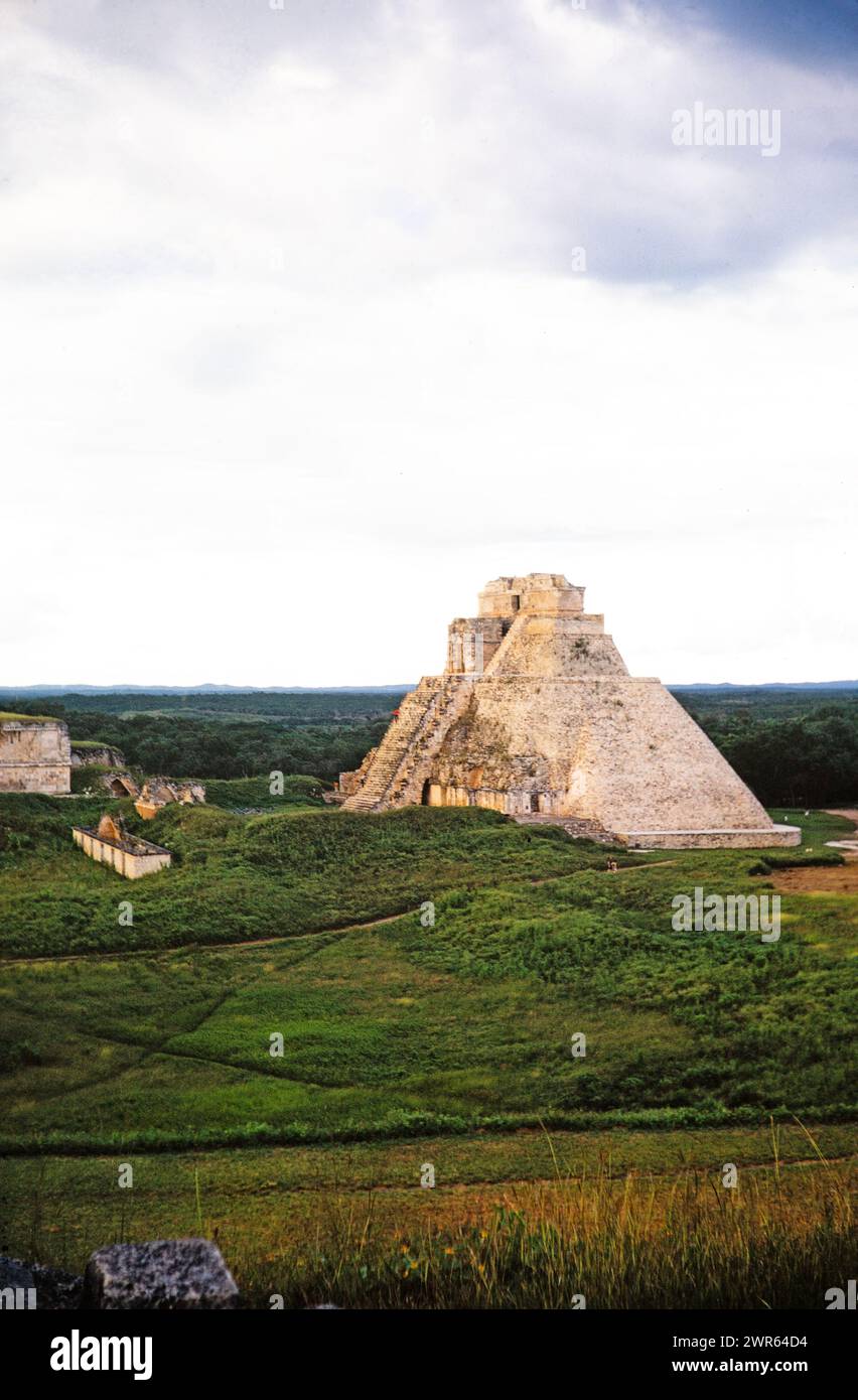 Mayan site of Pyramid of the Magician, Uxmal, Merida, Yucatan, Mexico ...