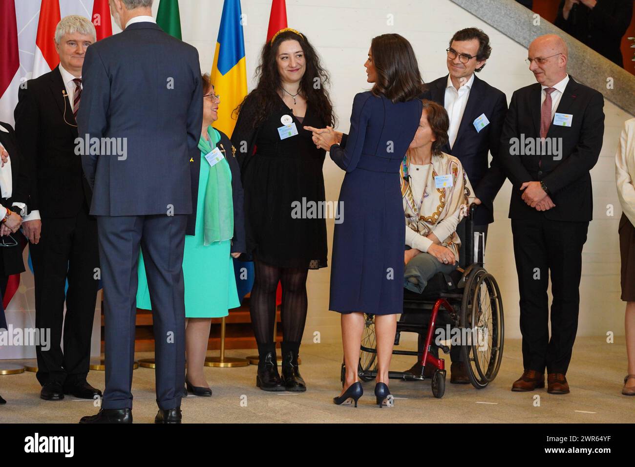 Madrid, Spain. 11th Mar, 2024. King Felipe VI and Queen Letizia during ...