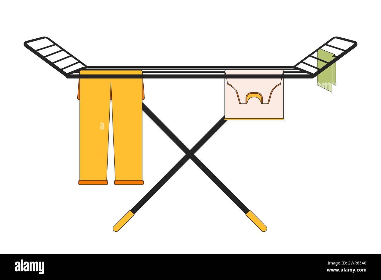 Rack clean clothes on Stock Vector Images - Alamy