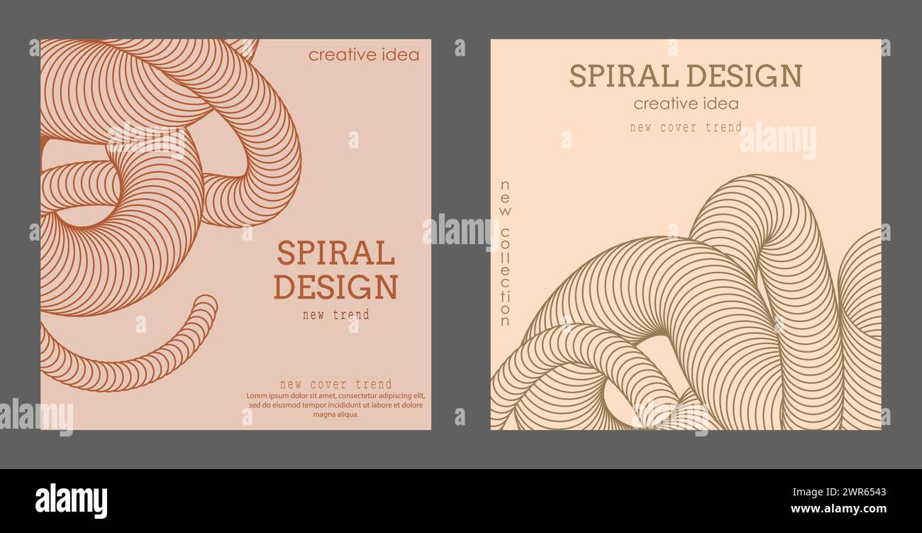 Three-dimensional spiral effect. The dynamic shape of the parallel ...