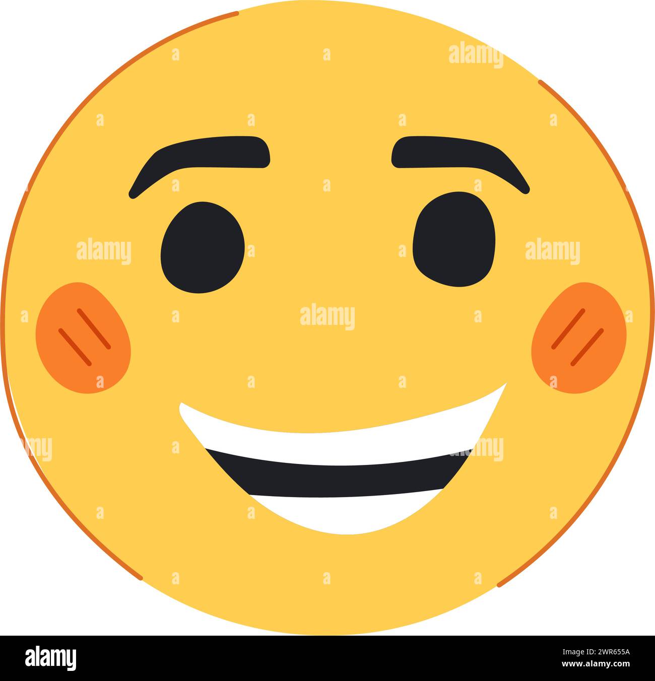 cool smiley cartoon vector illustration Stock Vector Image & Art - Alamy
