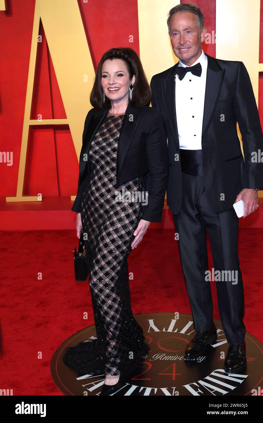 Fran Drescher mit Ehemann Peter Marc Jacobson bei der Vanity Fair Oscar ...