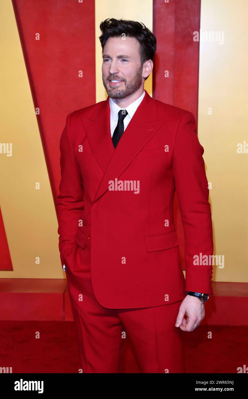 Chris Evans bei der Vanity Fair Oscar Party 2024 anlässlich der 96 ...