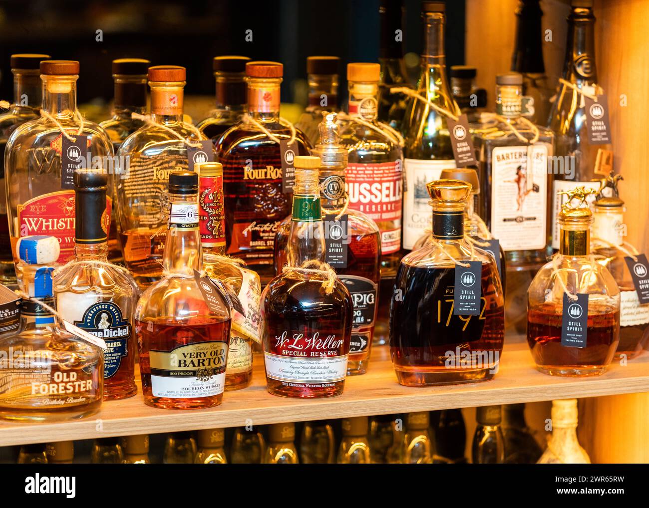 Scotch whisky bottles Stock Photo - Alamy