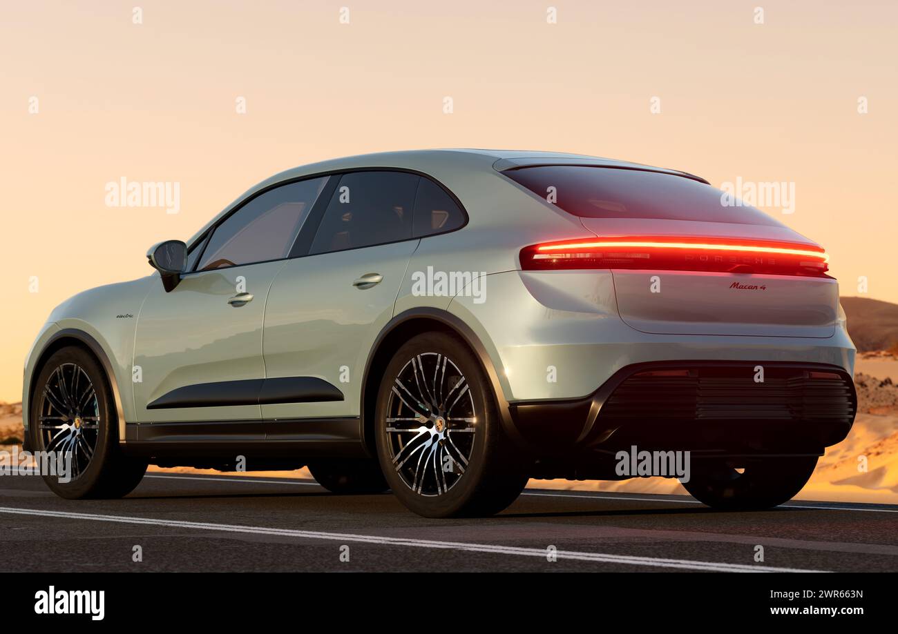 Porsche macan turbo electric hi-res stock photography and images - Alamy