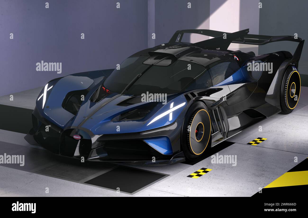 Bugatti Bolide.Only 40 copies and a price from space Stock Photo - Alamy