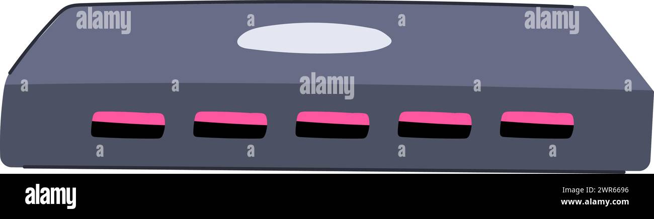 cable usb hub cartoon vector illustration Stock Vector Image & Art - Alamy