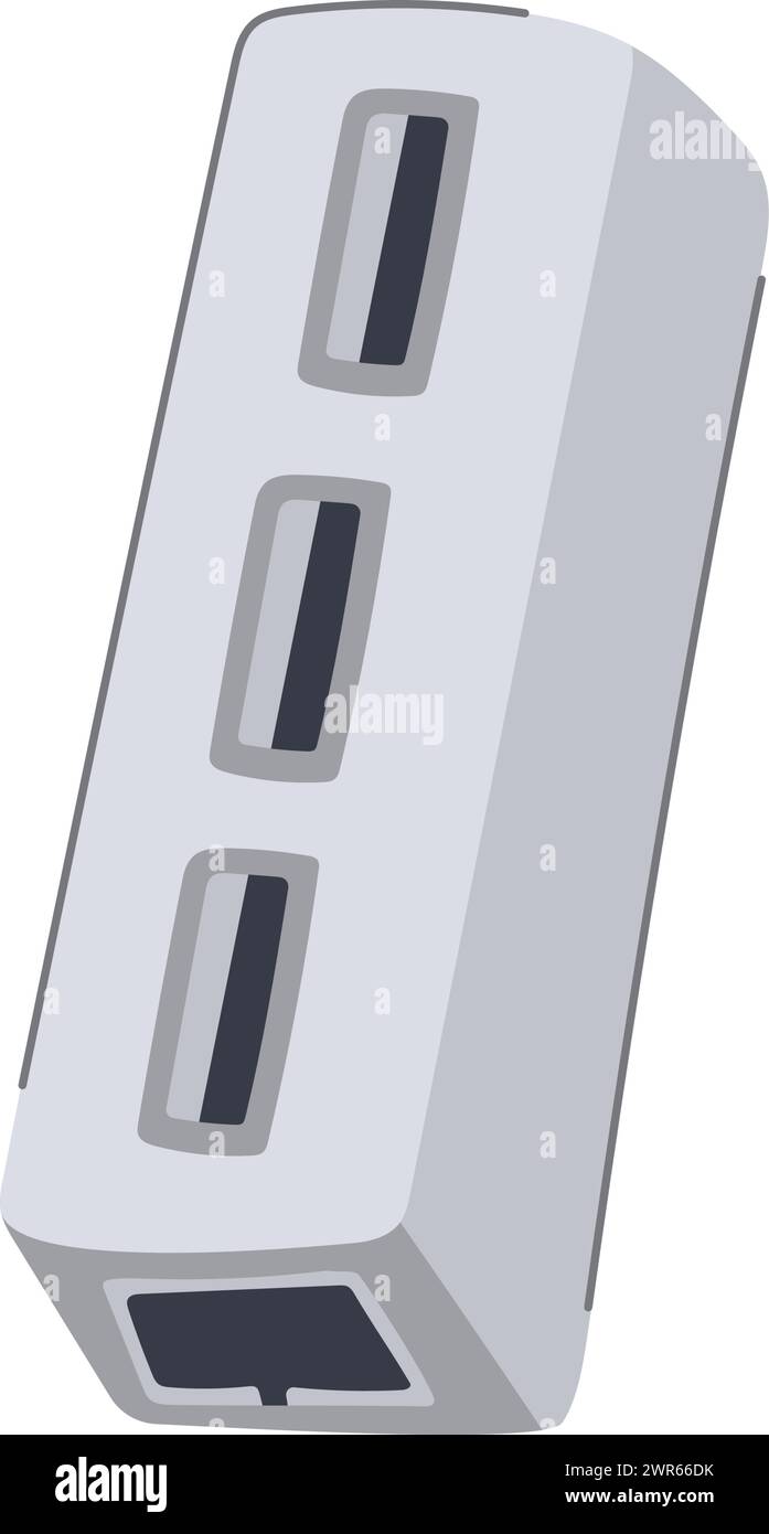 desk usb hub cartoon vector illustration Stock Vector Image & Art - Alamy