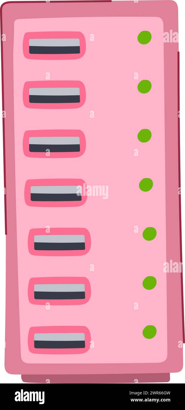 pc usb hub cartoon vector illustration Stock Vector Image & Art - Alamy