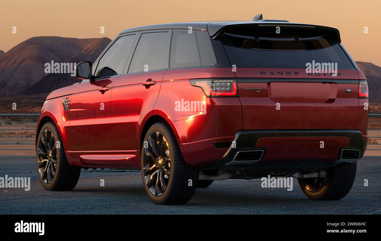 Range Rover Sport on the observation deck Stock Photo - Alamy