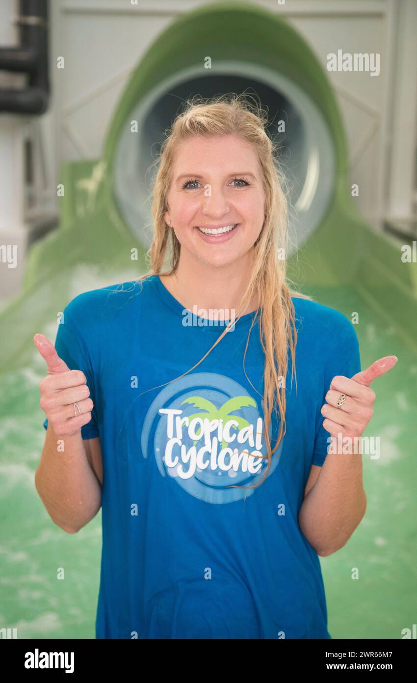 05/03/19 Rebecca Adlington OBE officially opens Tropical Cyclone at ...