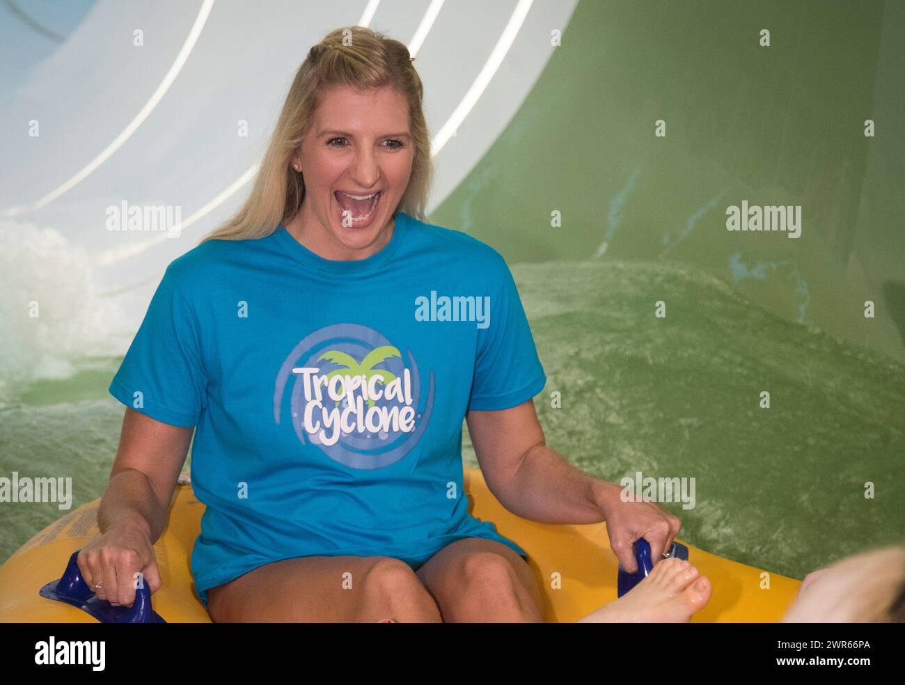 05/03/19 Rebecca Adlington OBE officially opens Tropical Cyclone at ...