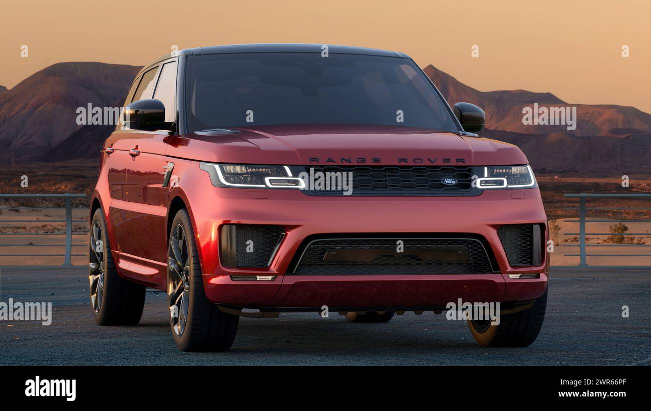 Range Rover Sport on the observation deck Stock Photo - Alamy