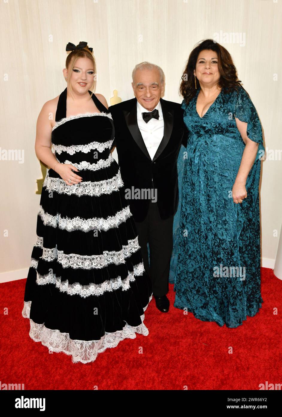 Los Angeles, Ca. 10th Mar, 2024. Francesca Scorsese, Martin Scorsese, Cathy Scorsese at the 96th ...