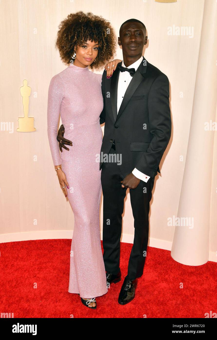 Los Angeles, Ca. 10th Mar, 2024. Wendy Thembelihle Juel, Khaby Lame at the 96th Annual Oscars at ...