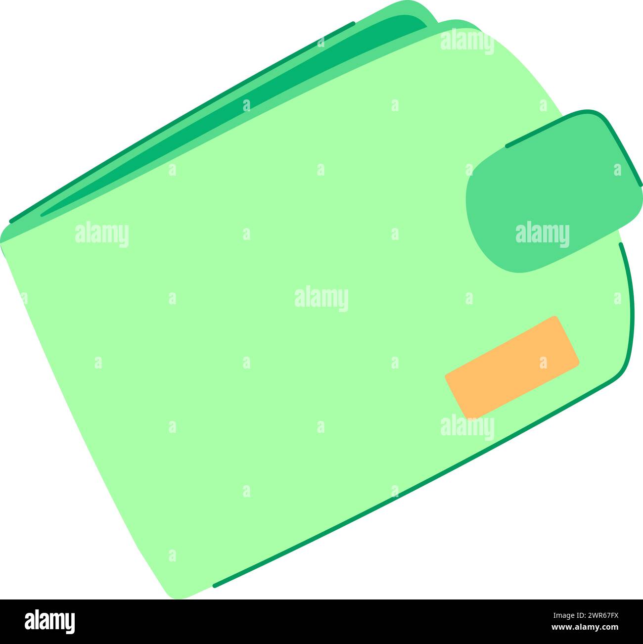 leather wallet cartoon vector illustration Stock Vector Image & Art - Alamy